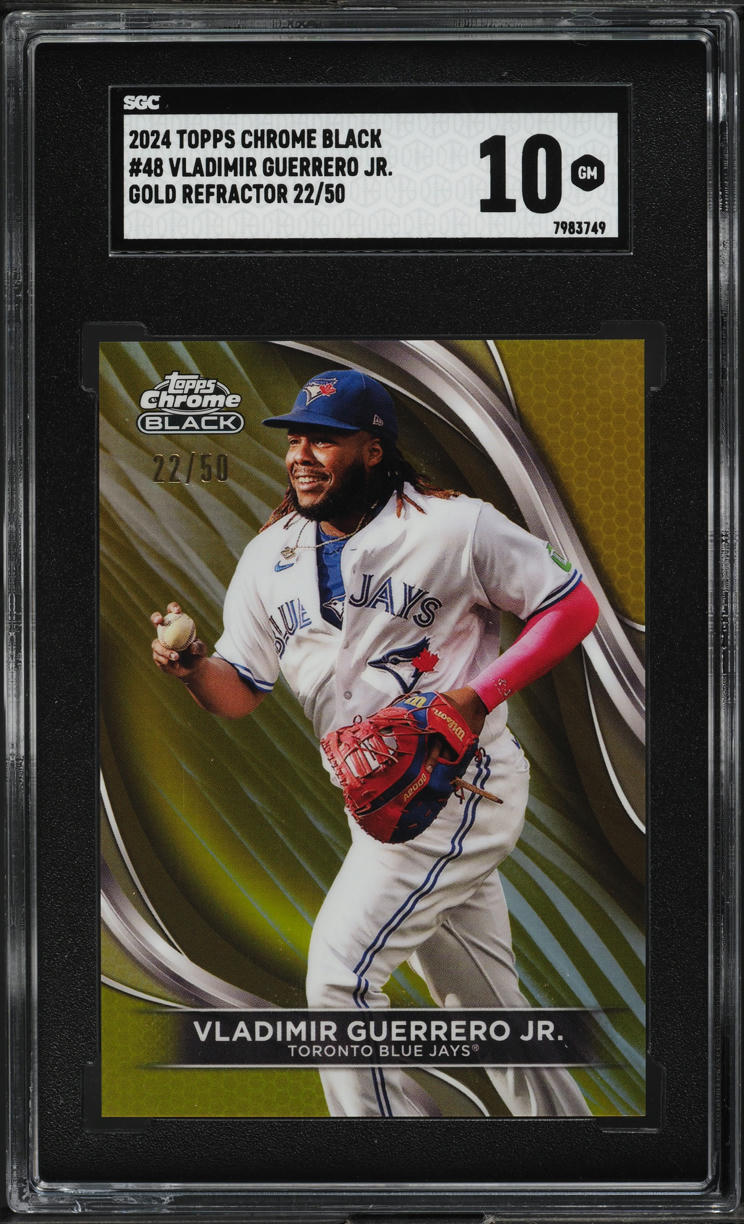 2024 Topps Chrome Black Gold Refractor Vladimir Guerrero Jr. /50 #48 SGC 10 GEM on Fanatics Collect