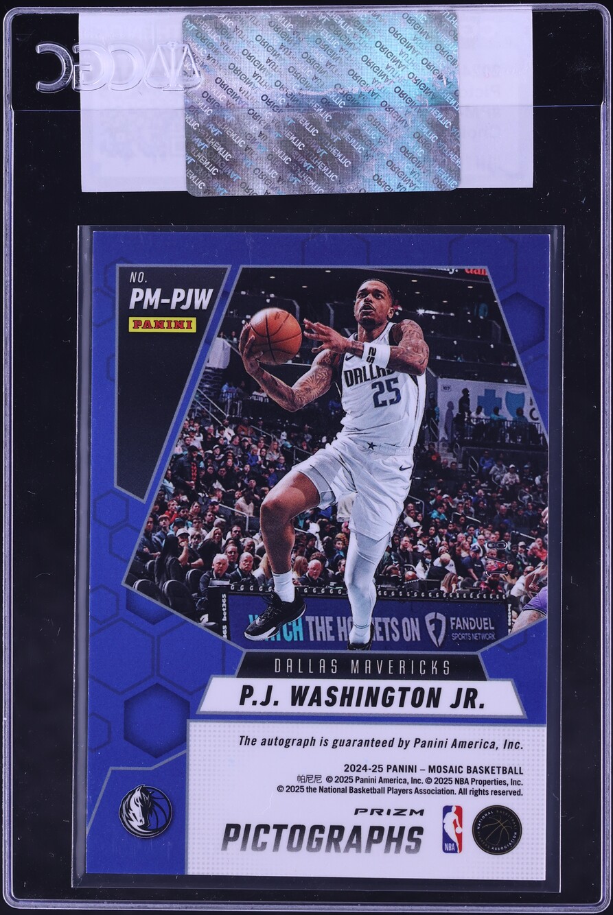 2024 Panini Mosaic Pictographs Choice Black Gold P.J. Washington Jr ...