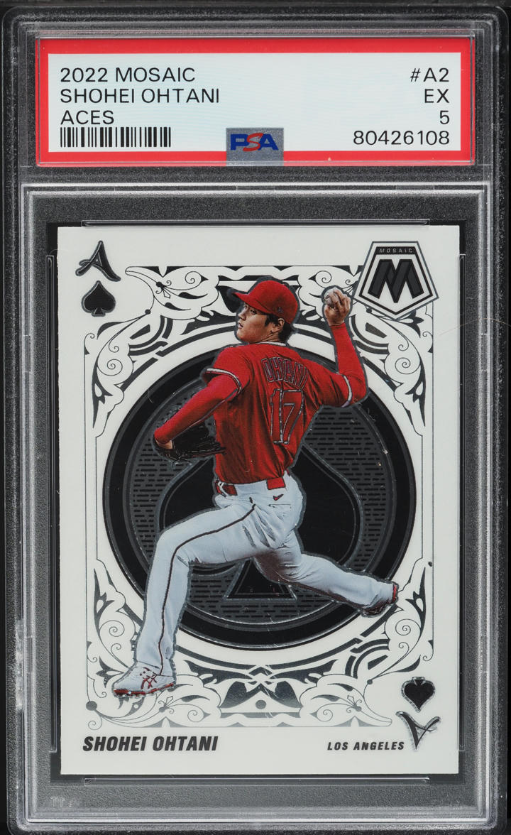 2022 Panini Mosaic Aces Shohei Ohtani #A2 PSA 5 EX on Fanatics Collect