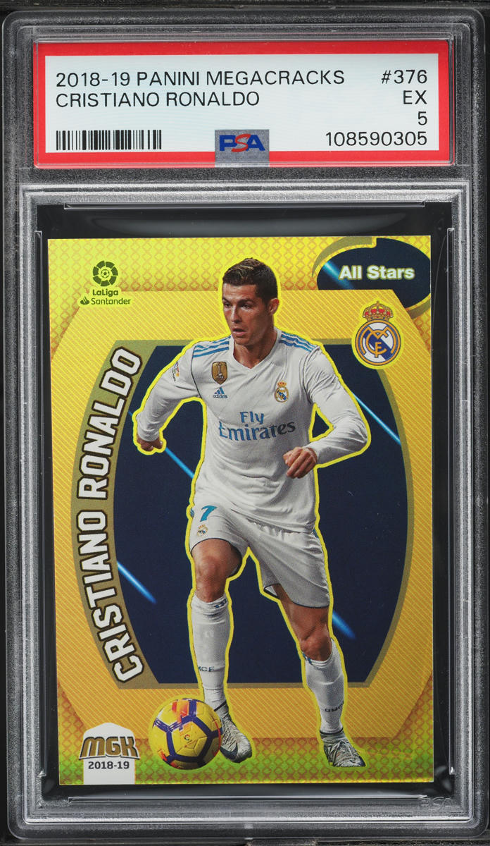 2018 Panini Megacracks Cristiano Ronaldo #376 PSA 5 EX on Fanatics Collect
