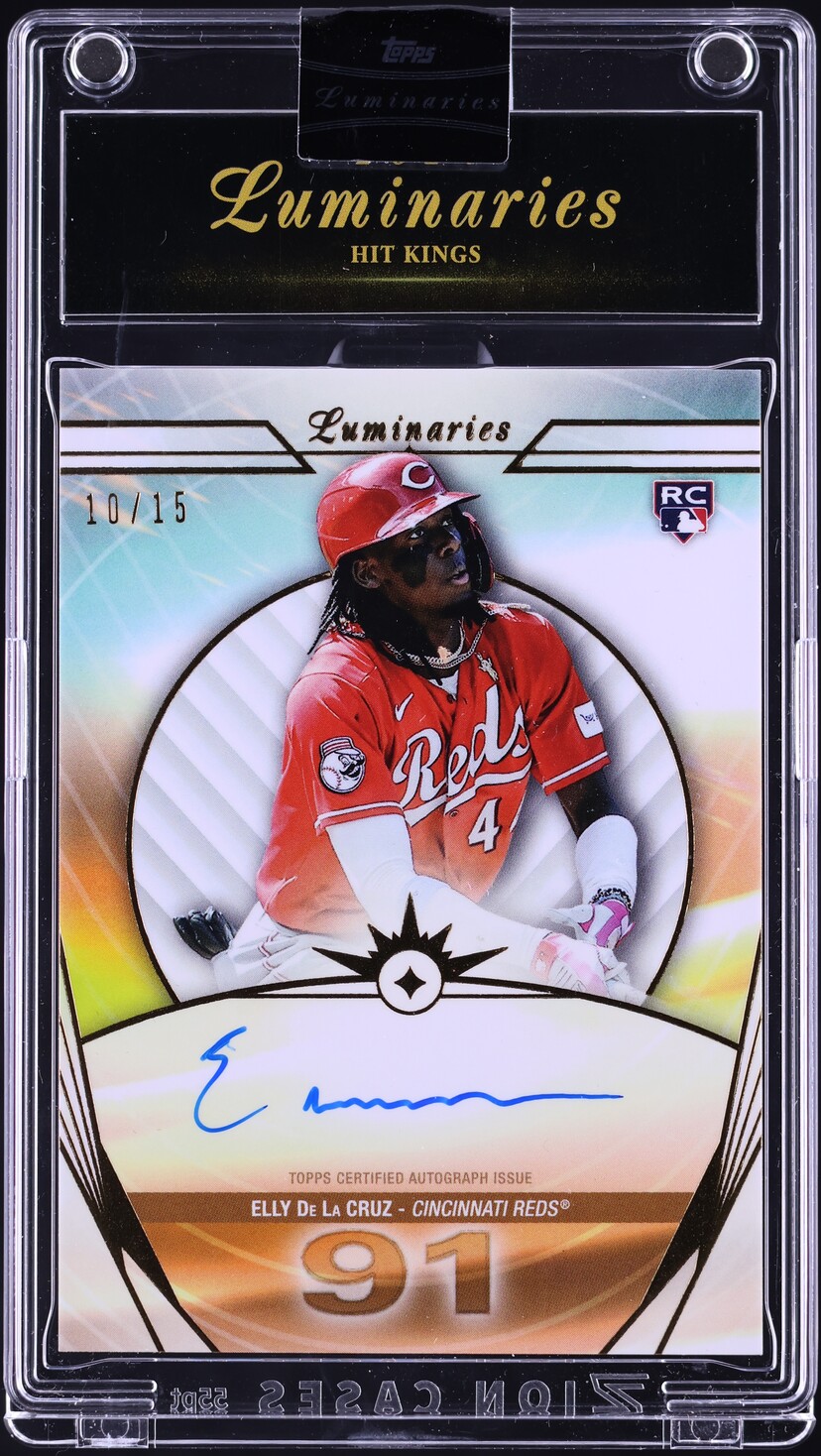 2024 Topps Luminaries Hit Kings Elly De La Cruz ROOKIE AUTO /15 #HK-ED ...