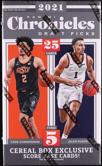 2021 Panini Chronicles Draft Picks Basketball Sealed Cereal Box on Fanatics Collect