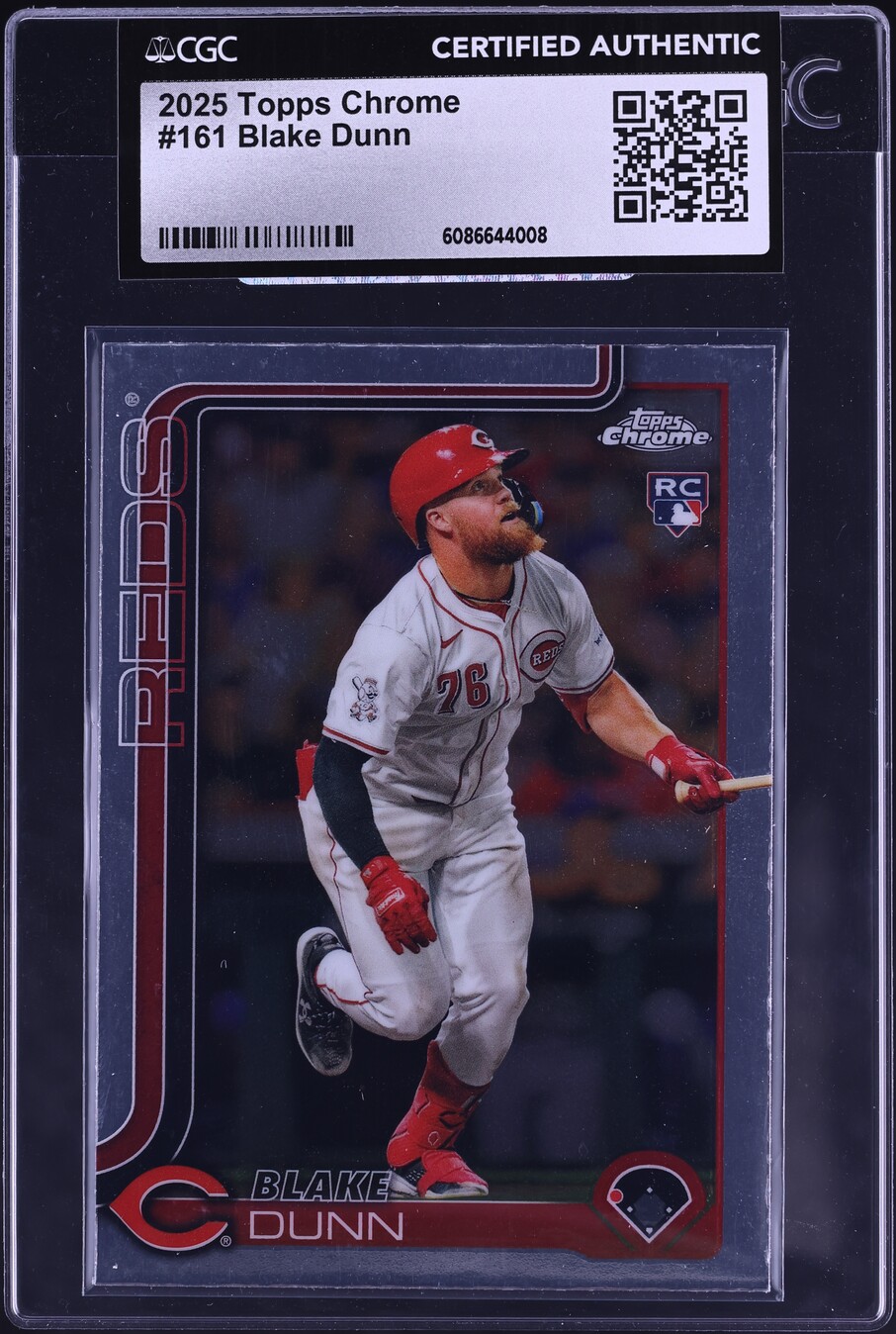2025 Topps Chrome Blake Dunn ROOKIE #161 CGC AUTH on Fanatics Collect