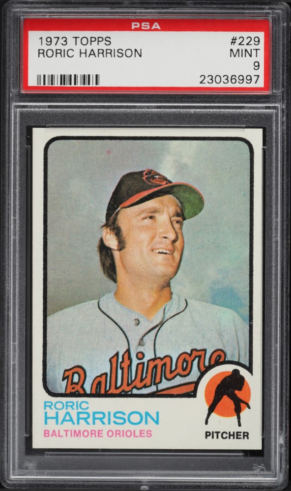 1973 Topps Roric Harrison #229 PSA 9 MINT on Fanatics Collect