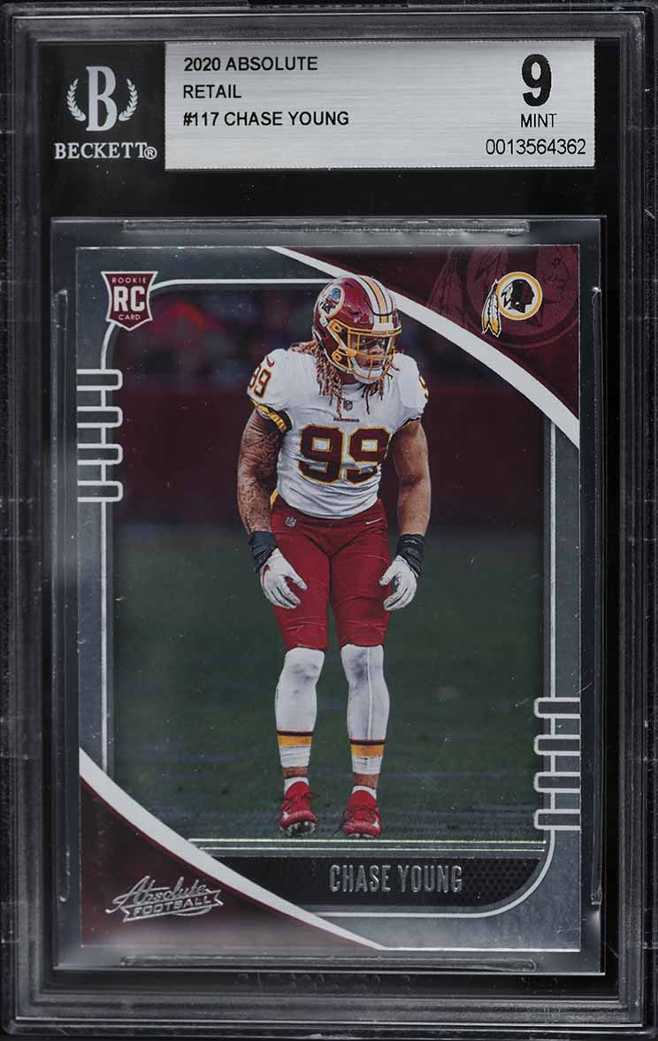 2020 Absolute Retail Chase Young ROOKIE #117 BGS 9 MINT on Fanatics Collect