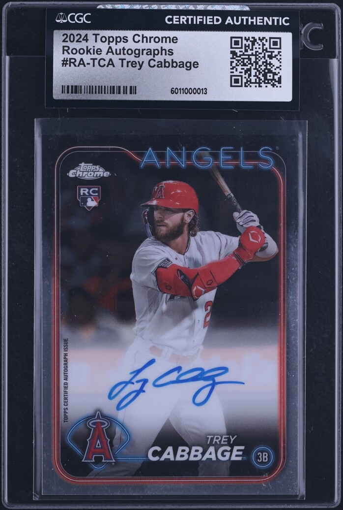 2024 Topps Chrome Trey Cabbage ROOKIE AUTO #RA-TCA CGC AUTH on Fanatics ...
