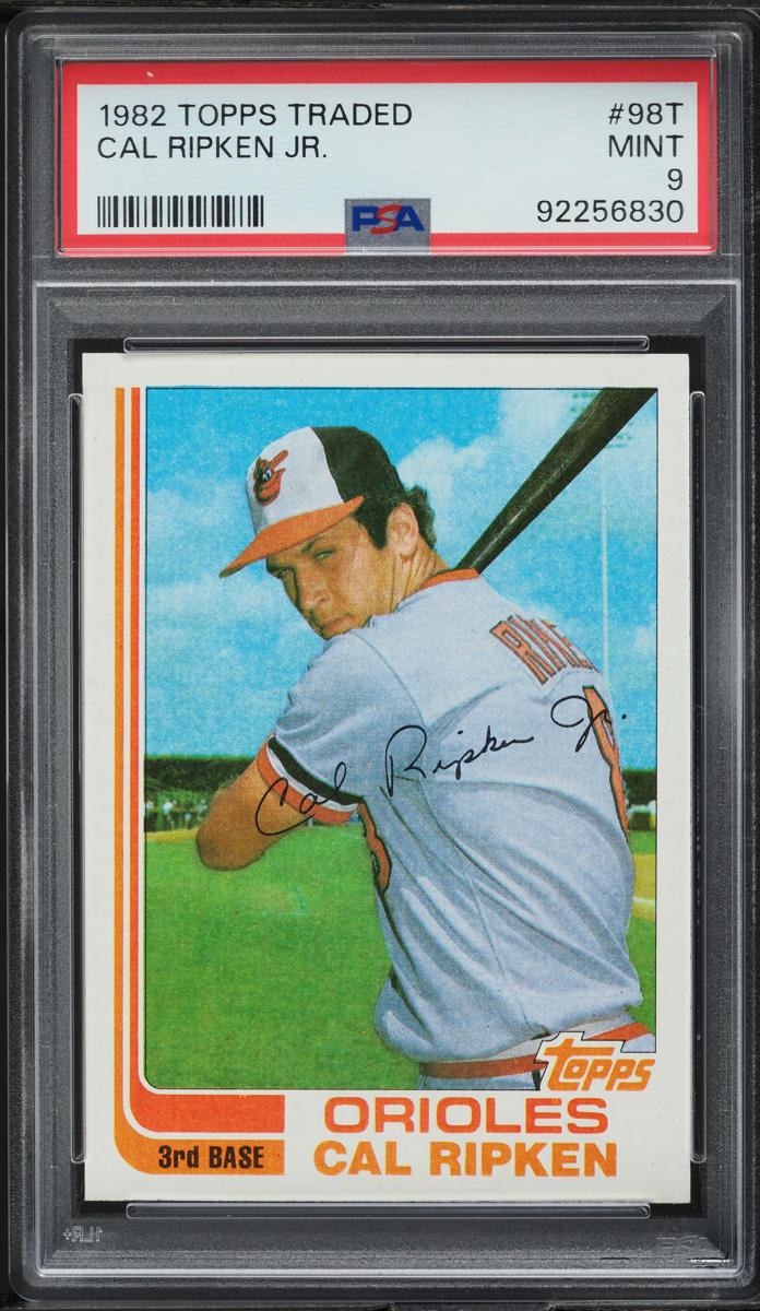 1982 Topps Traded Cal Ripken Jr. ROOKIE #98T PSA 9 MINT on Fanatics Collect