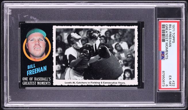 1971 Topps Greatest Moments Bill Freehan #22 PSA 6 EXMT on Fanatics Collect