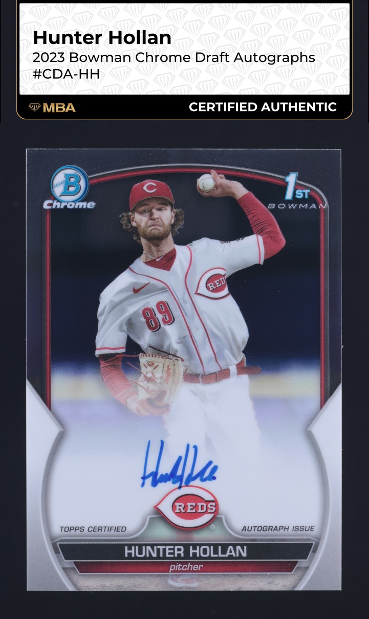 2023 Bowman Chrome Draft Hunter Hollan ROOKIE AUTO #CDA-HH MBA AUTH on ...
