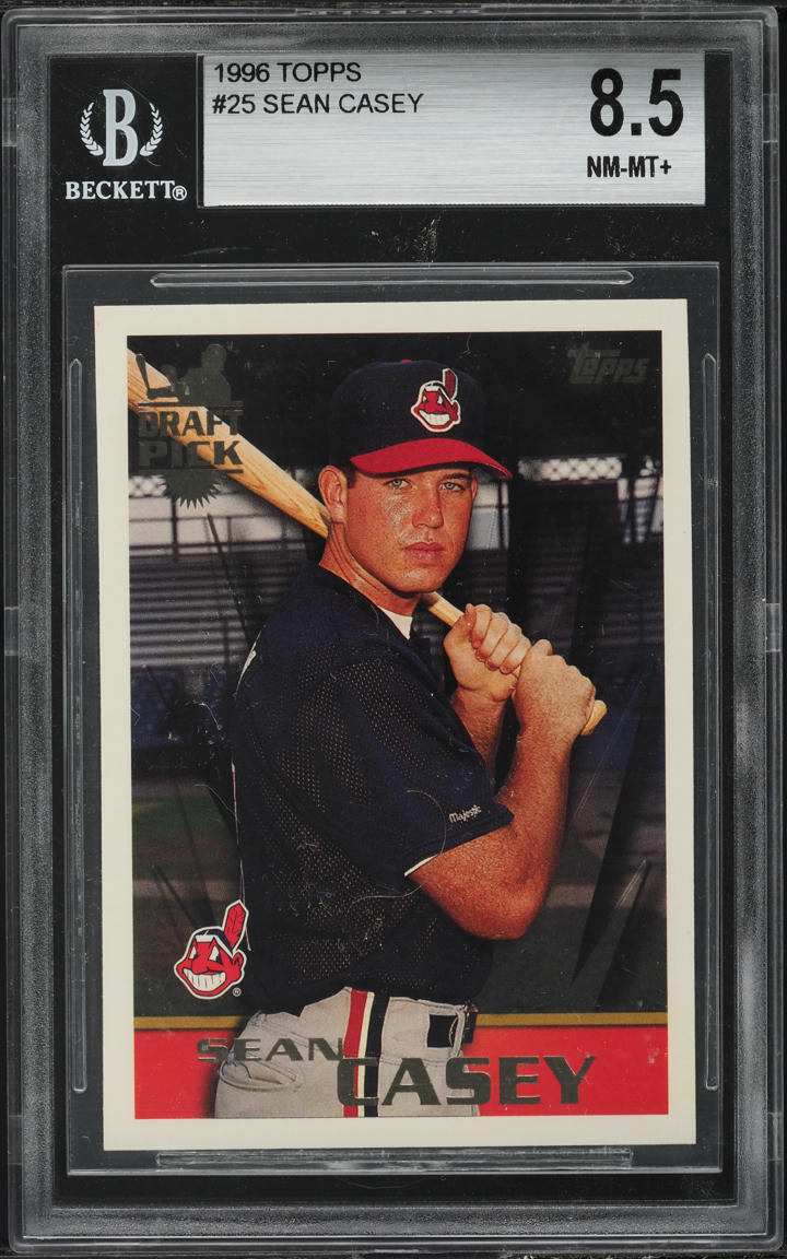 1996 Topps Sean Casey ROOKIE #25 BGS 8.5 NM-MT+ on Fanatics Collect