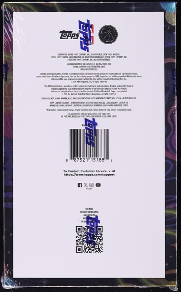 2025 Topps Chrome Cosmic Basketball Sealed Hobby Box, 20ct Packs on ...