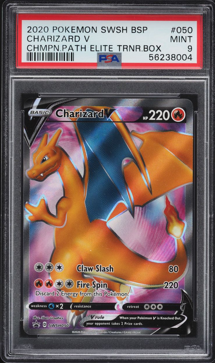 2020 Pokemon SWSH Champion's Path Elite Trainer Full Art Charizard V ...