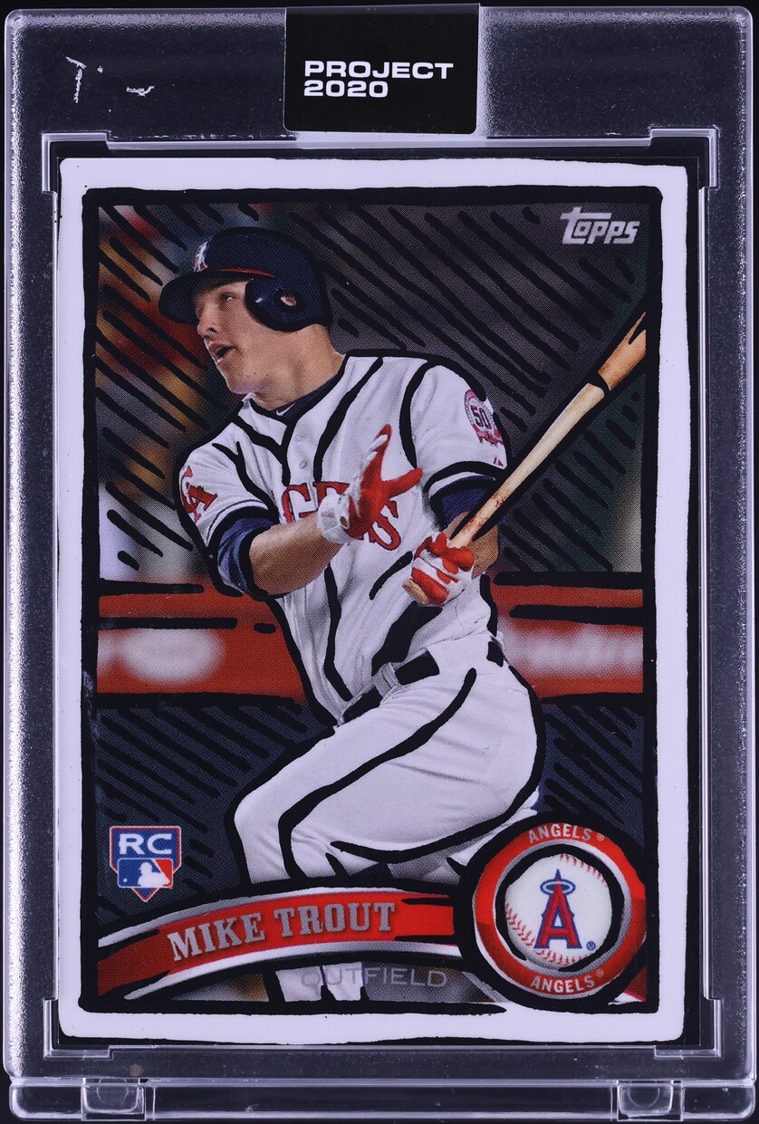 2020 Topps Project 2020 By Joshua Vides Mike Trout #207 on Fanatics Collect