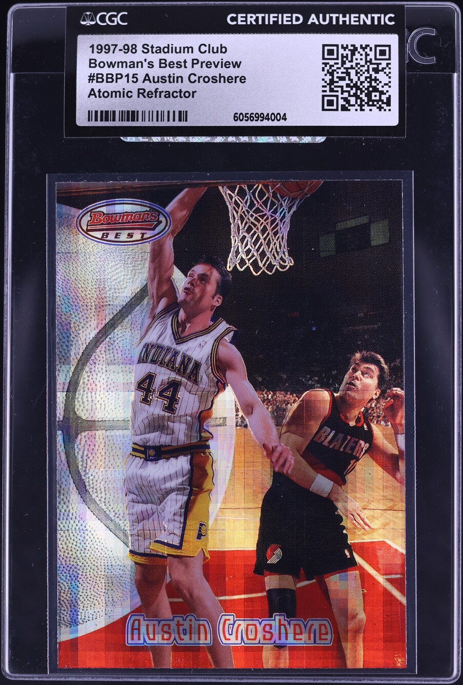 1997 Stadium Club Bowman's Best Preview Atomic Ref. Austin Croshere RC ...