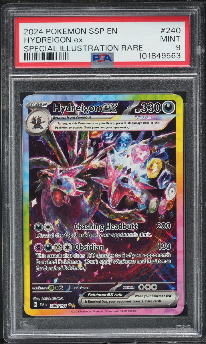 2024 Pokemon Scarlet & Violet Surging Sparks SIR Hydreigon ex #240 PSA ...