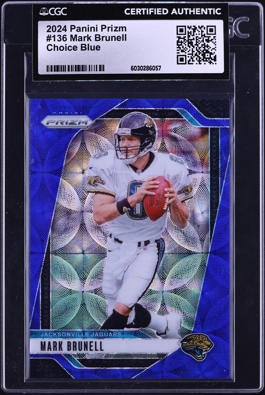 2024 Panini Prizm Choice Blue Mark Brunell /14 #136 CGC AUTH on ...