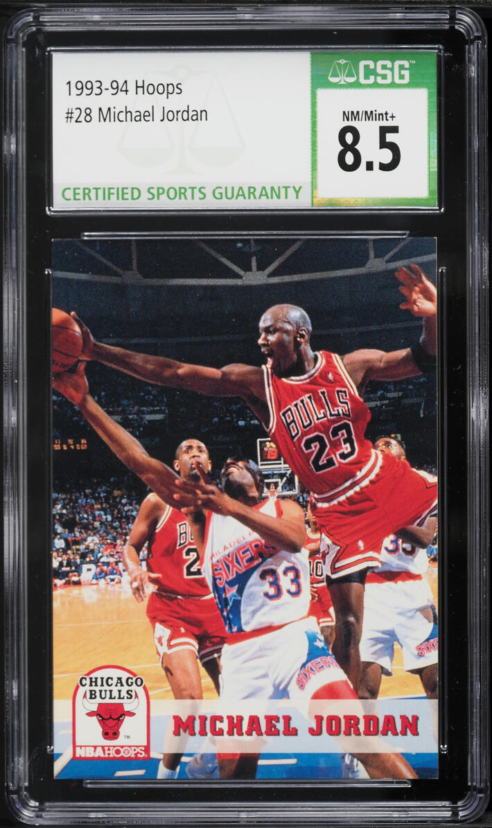 1993 Hoops Michael Jordan #28 CSG 8.5 NM-MT+ on Fanatics Collect
