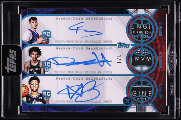 2025 Topps Three Triple Platinum Cooper Flagg Dylan Harper Ace Bailey ...