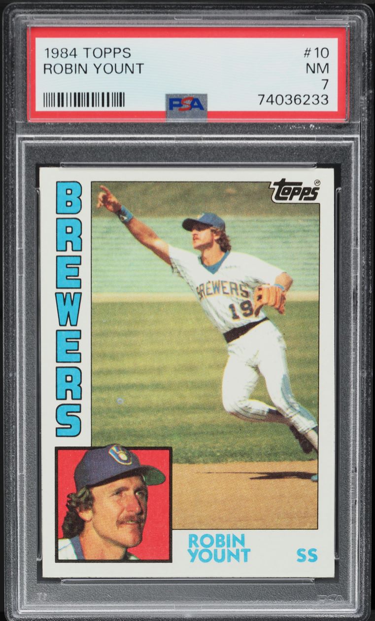 1984 Topps Robin Yount #10 PSA 7 NRMT on Fanatics Collect