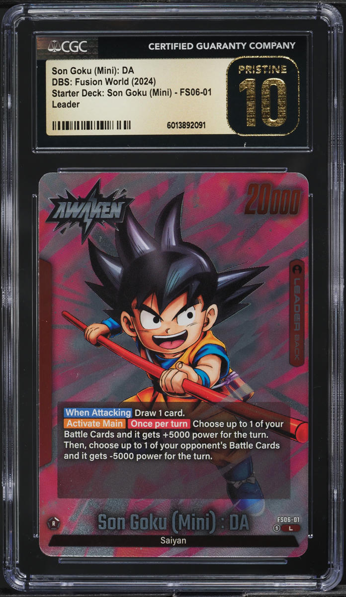 2024 Dragon Ball S Fusion World Starter Deck Son Goku Mini DA CGC 10 PRISTINE on Fanatics Collect