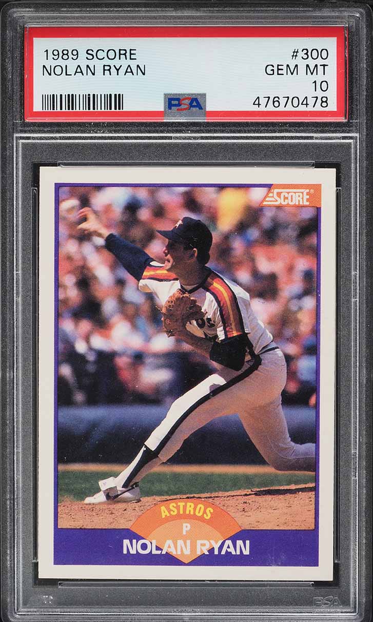 1989 Score Nolan Ryan #300 PSA 10 GEM MINT on Fanatics Collect