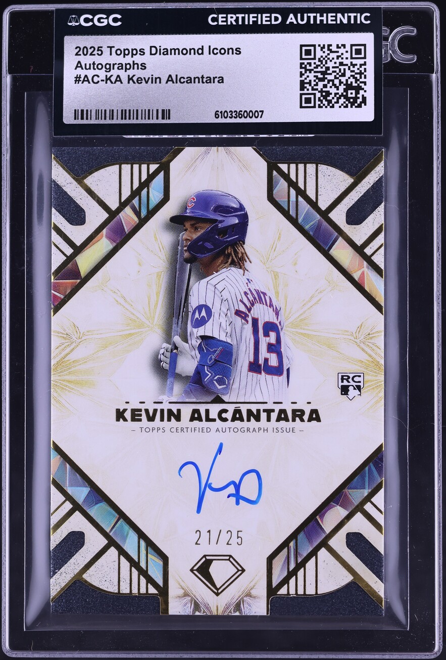 2025 Topps Diamond Icons Kevin Alcantara ROOKIE AUTO /25 #AC-KA CGC AUTH on Fanatics Collect