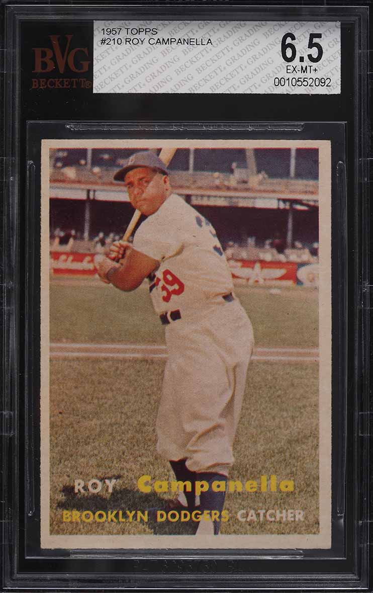 1957 Topps Roy Campanella #210 BVG 6.5 EXMT+ on Fanatics Collect