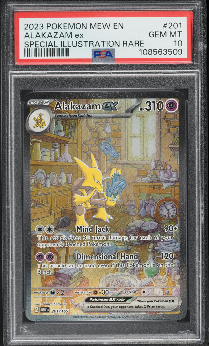 2023 Pokemon Scarlet & Violet 151 SIR Alakazam ex #201 PSA 10 GEM MINT ...