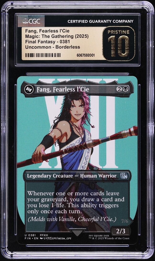 2025 Magic The Gathering Final Fantasy Borderless Fang, Fearless l'Cie ...