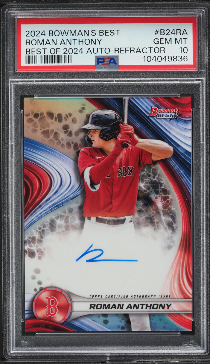 2024 Bowman's Best Of '24 Refractor Roman Anthony PROSPECT AUTO #B24-RA ...