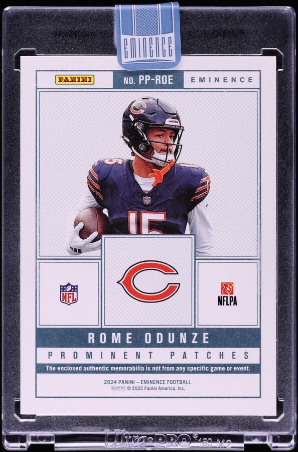 2024 Panini Eminence Prominent Rome Odunze ROOKIE PATCH /10 #PP-ROE on ...