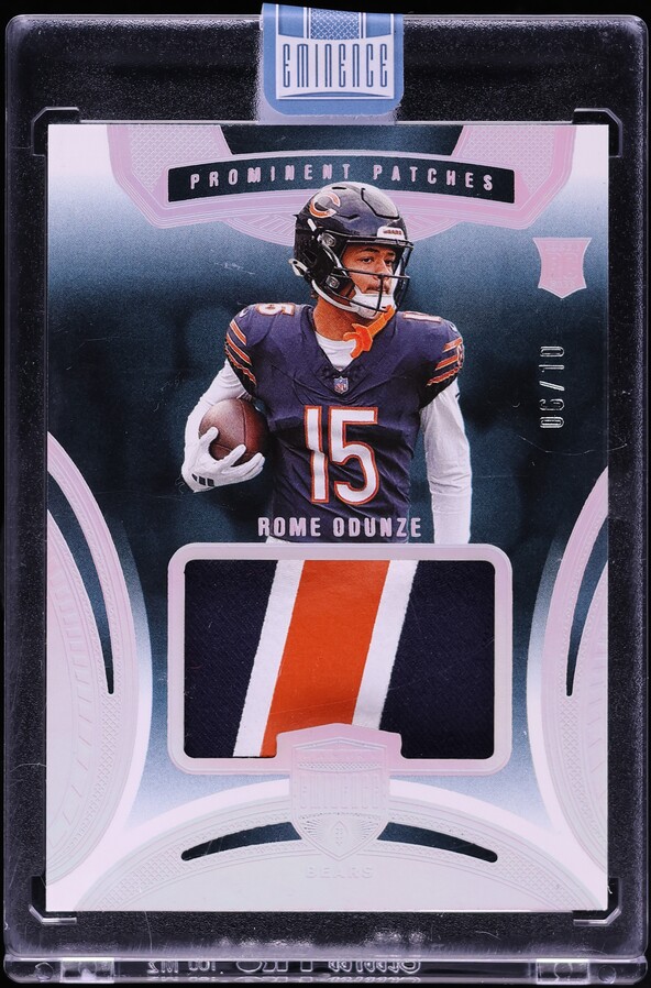 2024 Panini Eminence Prominent Rome Odunze ROOKIE PATCH /10 #PP-ROE on ...