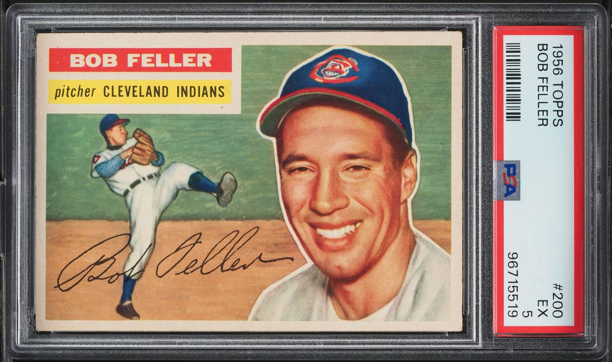 1956 Topps Bob Feller #200 PSA 5 EX on Fanatics Collect
