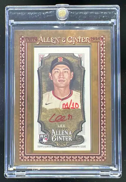 2024 Topps Allen & Ginter Mini Baseball Red Ink #MA-JHL Jung Hoo Lee RC ...