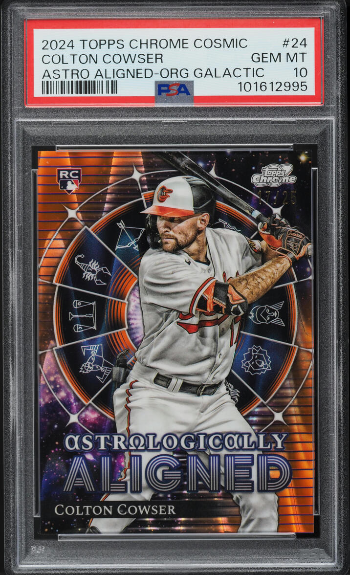 2024 Topps Chrome Cosmic Astrologically Orange Colton Cowser ROOKIE /25 ...
