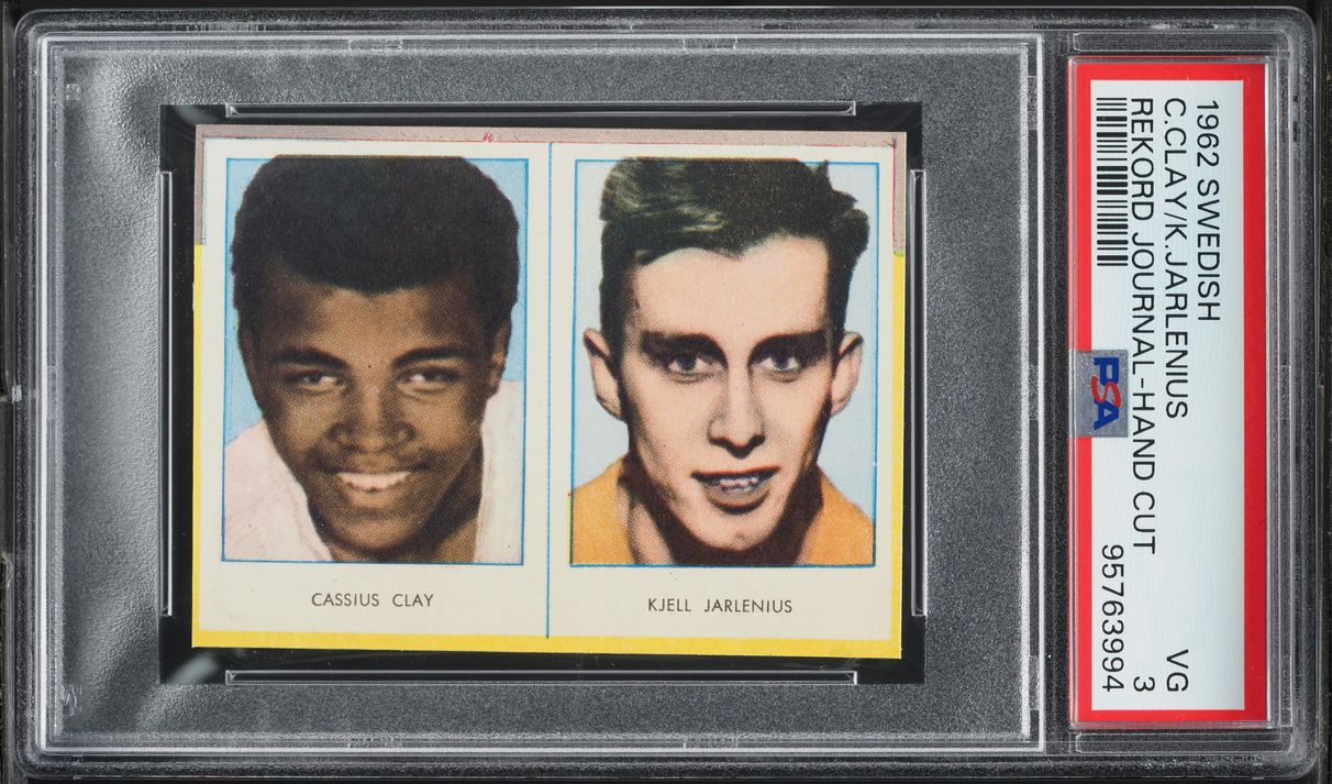 1962 Swedish Rekord Journal Cassius Clay Muhammad Ali ROOKIE PSA 3 VG ...