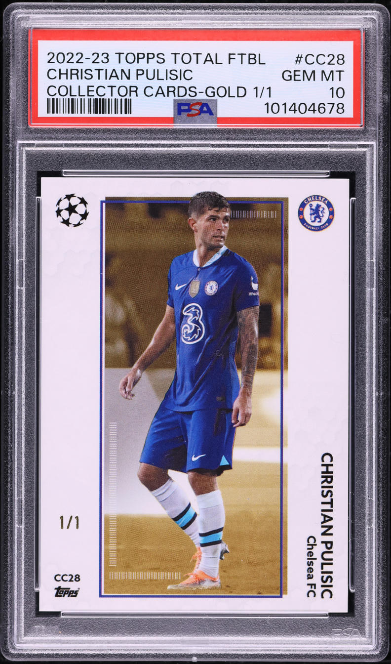 2022 Topps Total Football Collector Gold Christian Pulisic 1/1 #CC28 ...