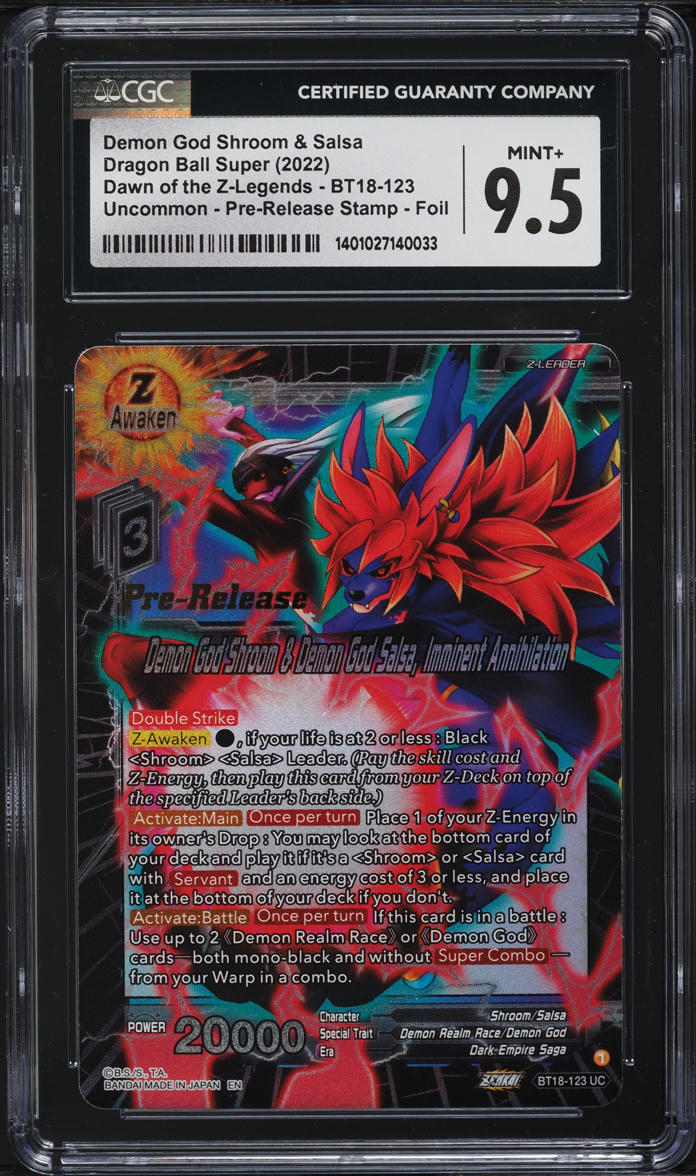 2022 Dragon Ball S Dawn Of The Z-Legends Foil Demon God Shroom & Salsa ...