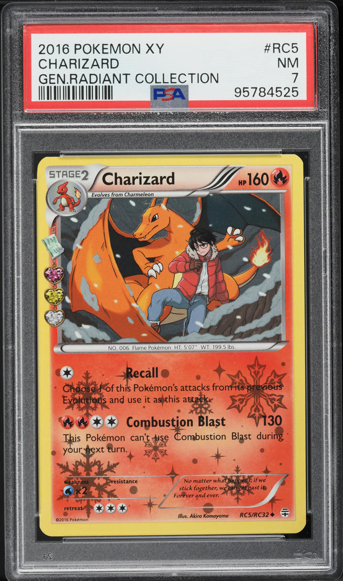2016 Pokemon XY Generations Radiant Collection Charizard #RC5 PSA 7 ...
