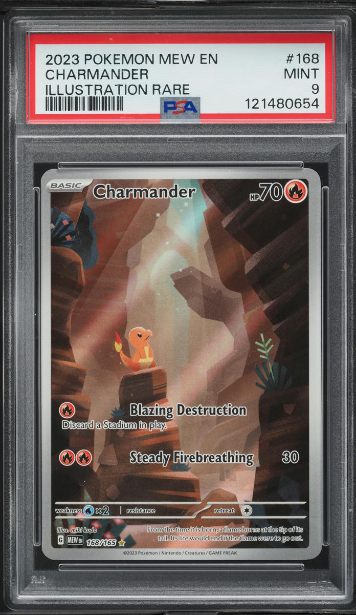 2023 Pokemon Scarlet & Violet 151 IR Charmander #168 PSA 9 MINT on ...