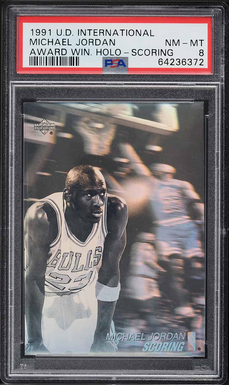 1991 Upper Deck International Award Winner Blank Back Holo Michael ...