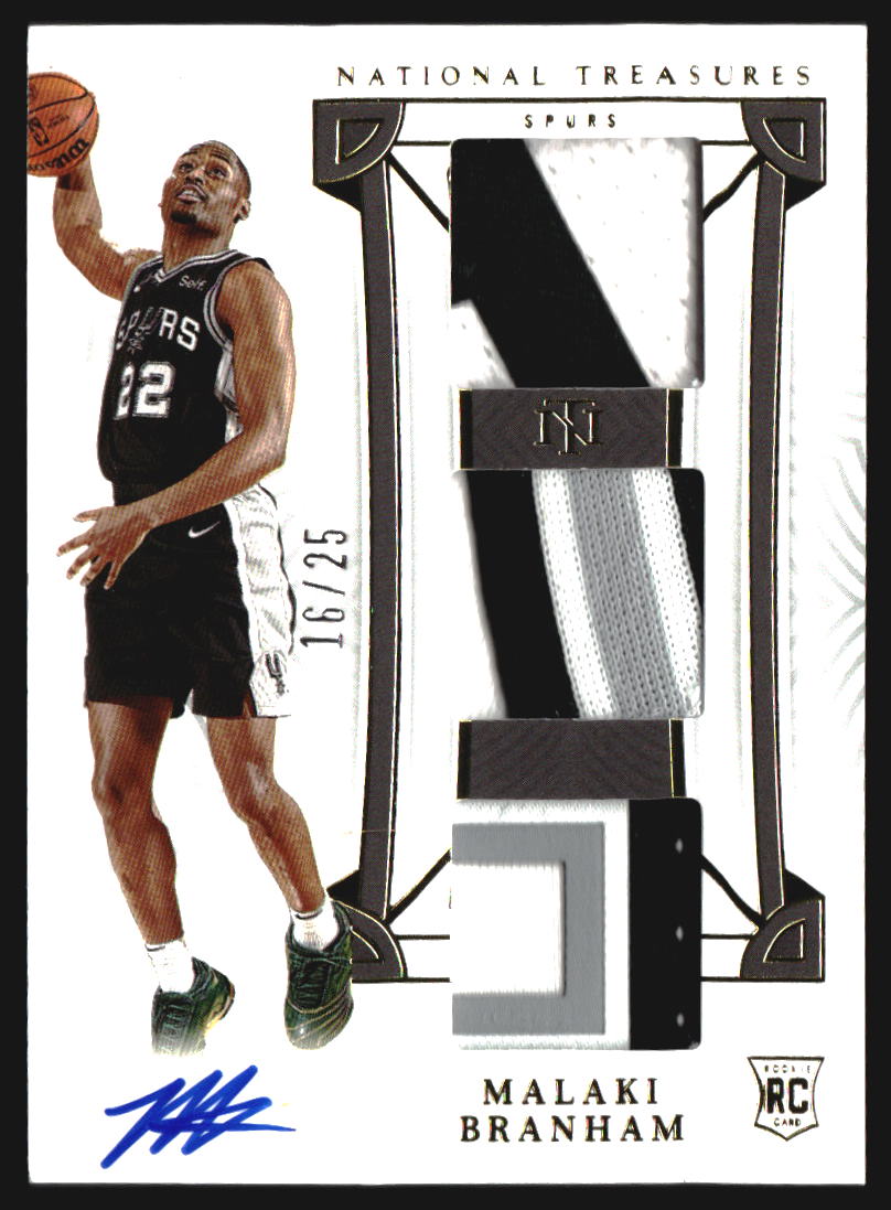 2022 National Treasures Rookie Triple Material Auto Prime Malaki ...