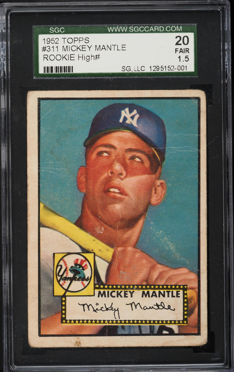 1952 Topps Mickey Mantle #311 SGC 1.5 FR on Fanatics Collect