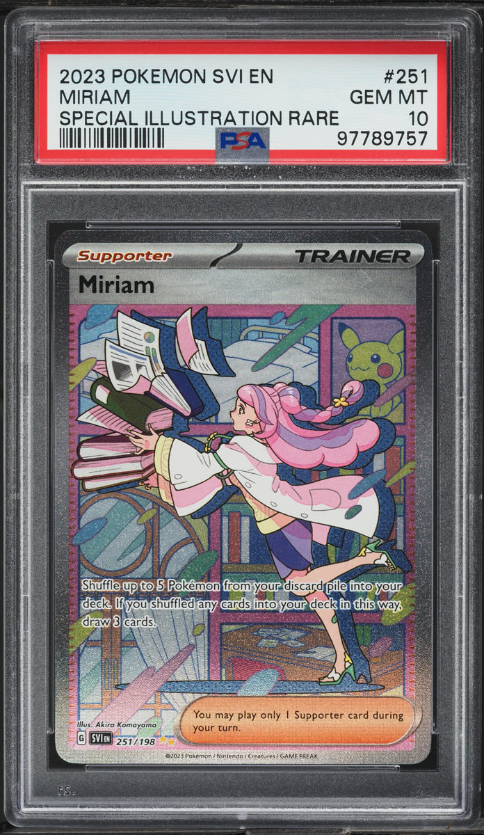 2023 Pokemon Scarlet & Violet Special Illustration Rare Miriam #251 PSA ...