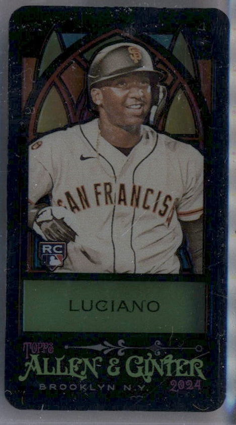 2024 Topps Allen and Ginter Mini Stained Glass #395 Marco Luciano RC ...