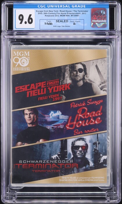 Escape From New York, Road House, The Terminator (DVD, 2013) CGC 9.6 A+ ...
