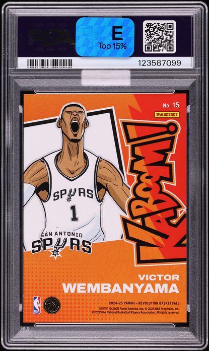 2024 Panini Revolution Kaboom! Vertical Victor Wembanyama #15 MBA PSA ...
