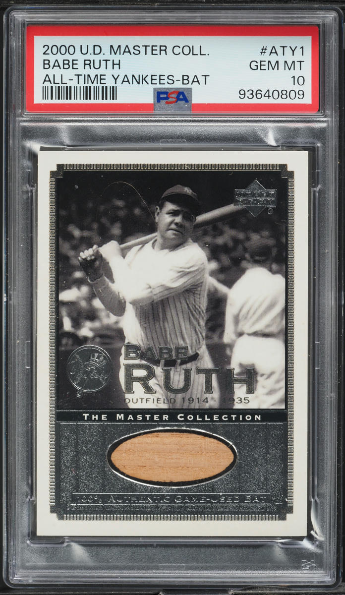 2000 Upper Deck Master Collection All-Time Yankees Babe Ruth PATCH /500 ...