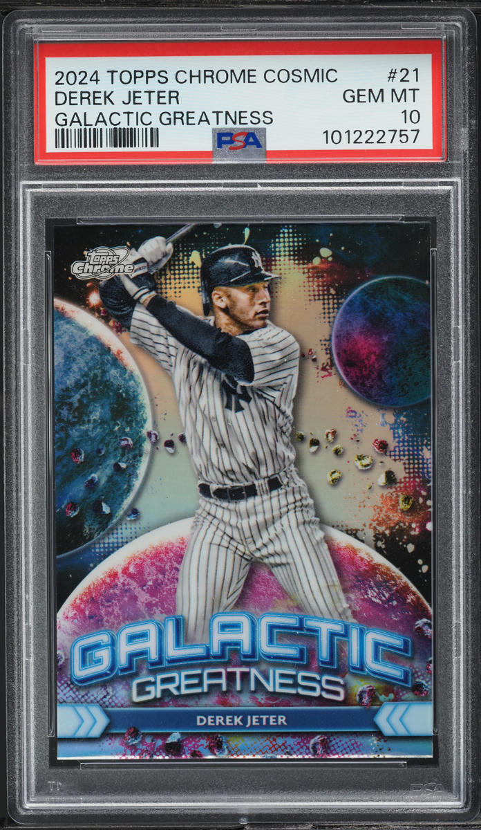 2024 Topps Chrome Cosmic Galactic Greatness Derek Jeter #GG-21 PSA 10 ...