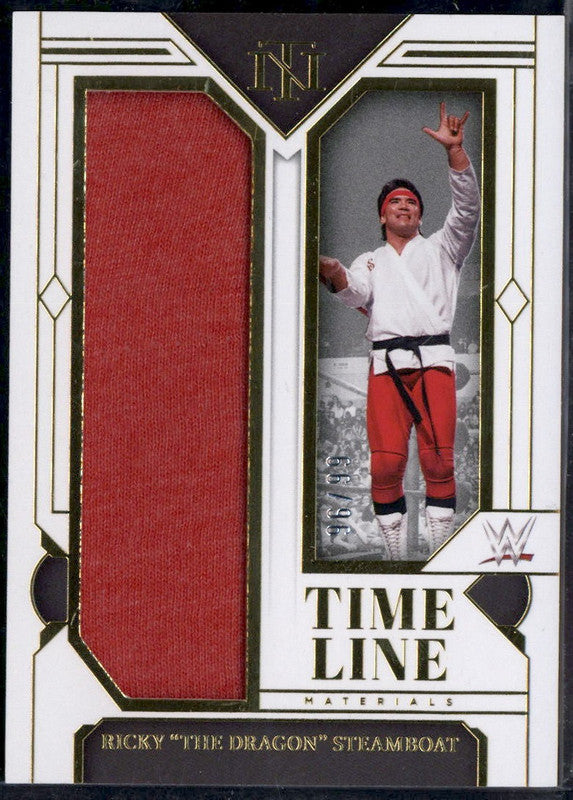 2024 National Treasures WWE Timeline Materials #1 Ricky The Dragon ...